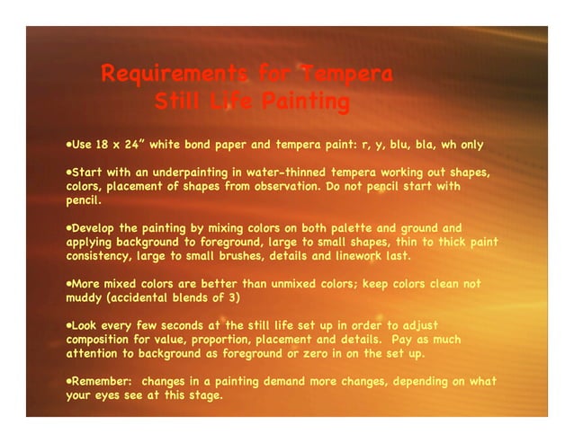 Still Life Tempera Painting | PDF | Painting | Arts and Crafts
