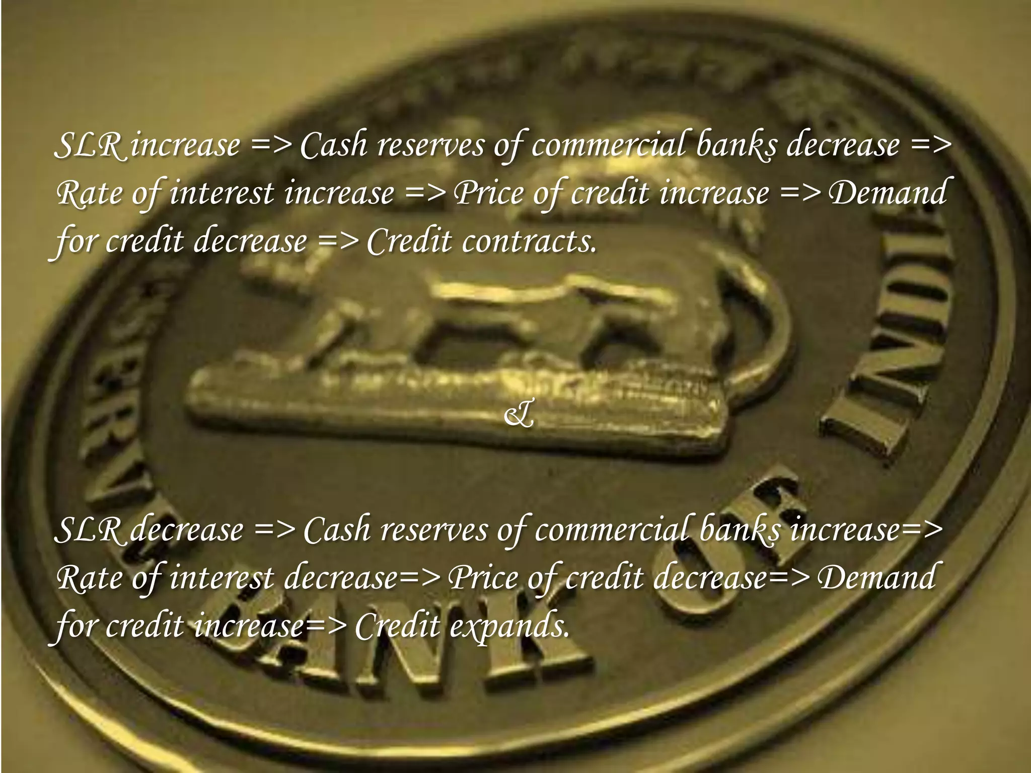 Slr(Statutory Liquidity Ratio) | PPTX