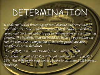 Slr(Statutory Liquidity Ratio) | PPTX