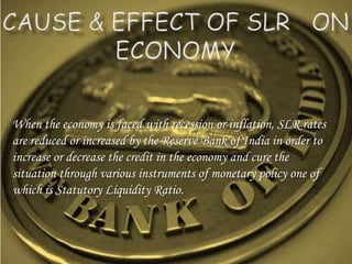 Slr(Statutory Liquidity Ratio) | PPTX