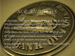 Slr(Statutory Liquidity Ratio) | PPTX