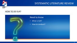 How to conduct systematic literature review | PPTX