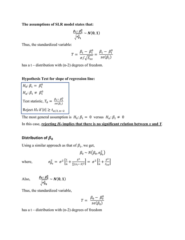 Simple Linear Regression | PDF