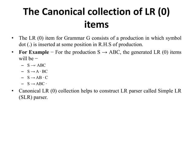 Compiler Design Bottom Up Parsing Technique S | PPTX | Programming Languages | Computing