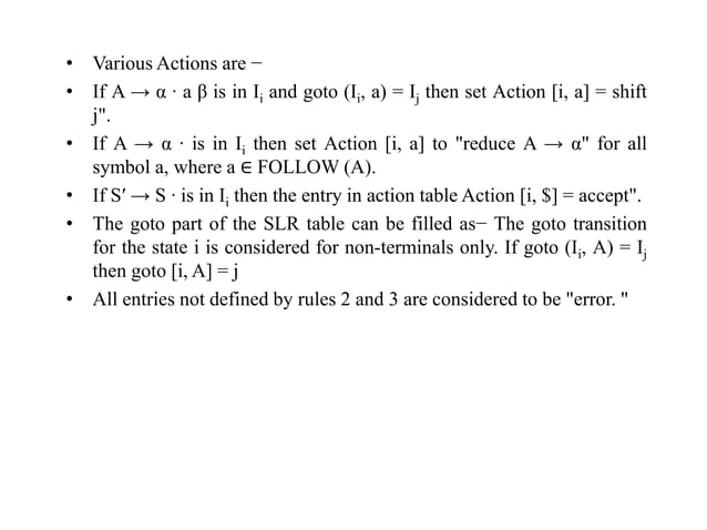 Compiler Design Bottom Up Parsing Technique S | PPT Compiler Design Bottom Up Parsing Technique S | PPT