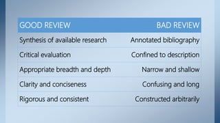 Scientific Literature Review | PPTX