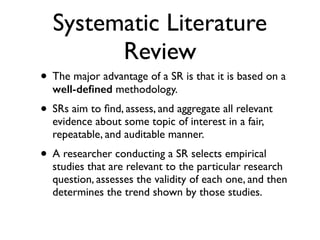Systematic Literature Review | PPT