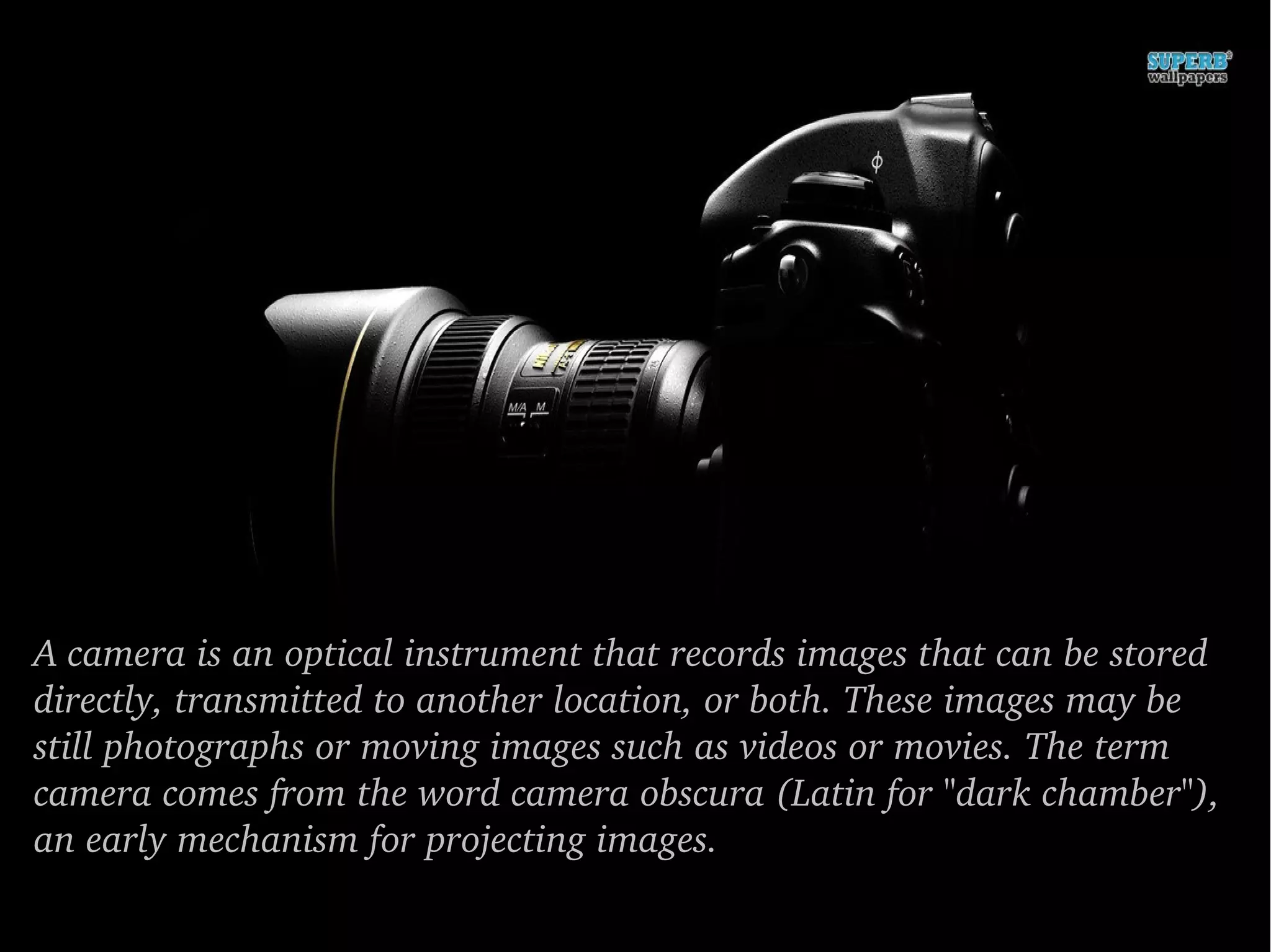 Slr digital camera | PPT | Cameras and Camcorders | Consumer Electronics