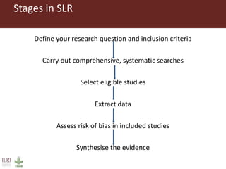 Introduction to systematic literature review | PPTX