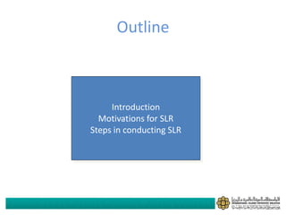 Introduction to Systematic Literature Review method | PDF