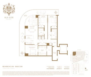 SLS Lux floorplans | PDF | Houses | Real Estate