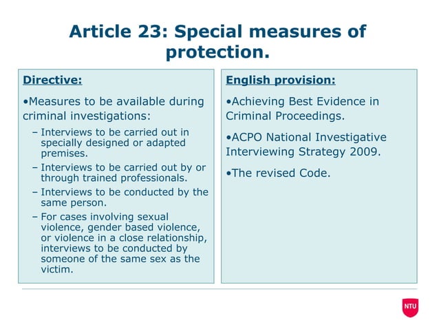 Improving access to justice for vulnerable and intimidated victims ...