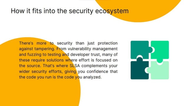 SLSA - An End-to-End Framework for Supply Chain Integrity | PPT