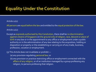 Constitutional Law 6 - Equality | PPT | Crime & Harmful Acts to ...