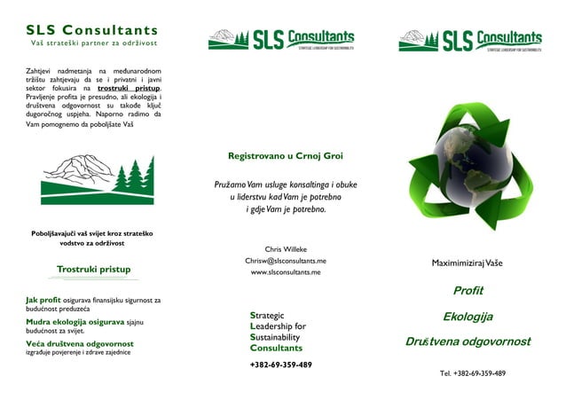 Sls Consultants Brochure Serb | PPT