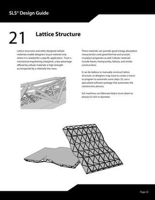 SLS Design Guide for Quickparts 3D printing services (EN) | PDF ...