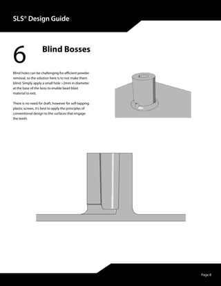 SLS Design Guide for Quickparts 3D printing services (EN) | PDF