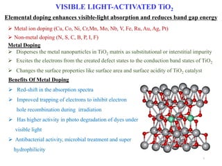Effect of metal dopant on photocatalytic performance of TiO2 nano ...
