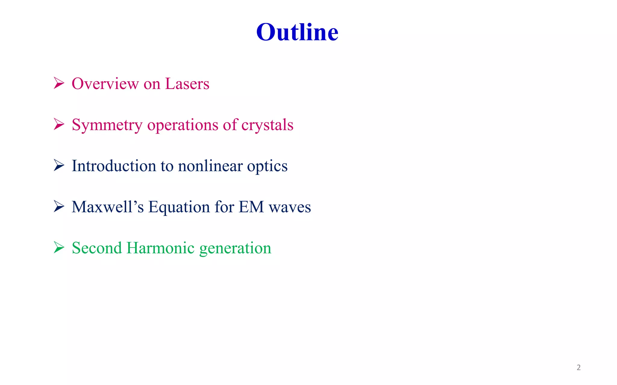 Nonlinear optics | PDF