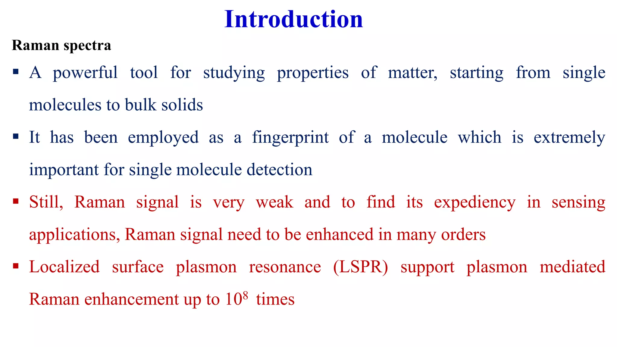 Surface Enhanced Raman Spectroscopy | PDF
