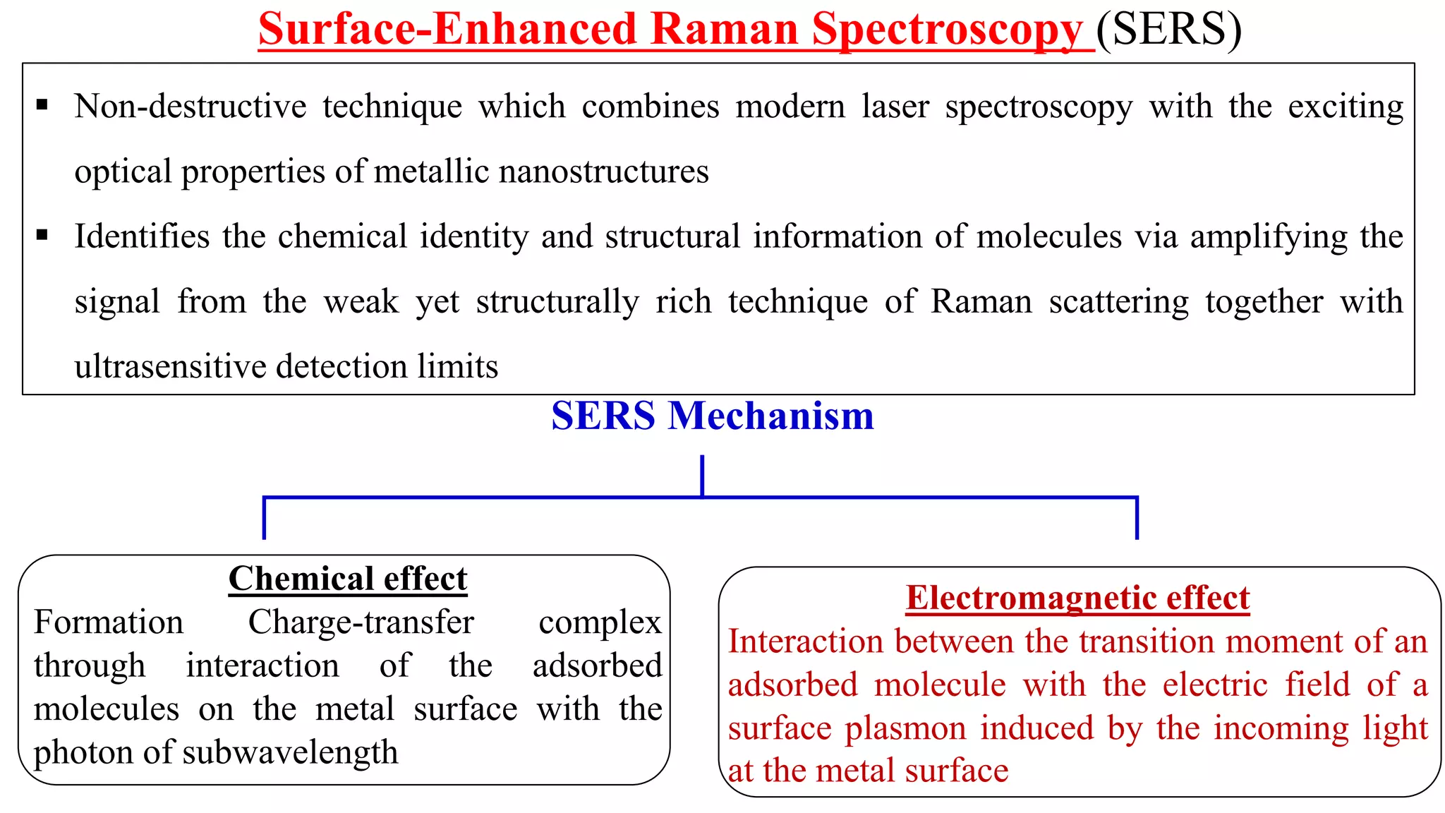 Surface Enhanced Raman Spectroscopy | PDF