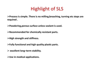 selective laser sintering;a rapid prototyping technology | PPTX