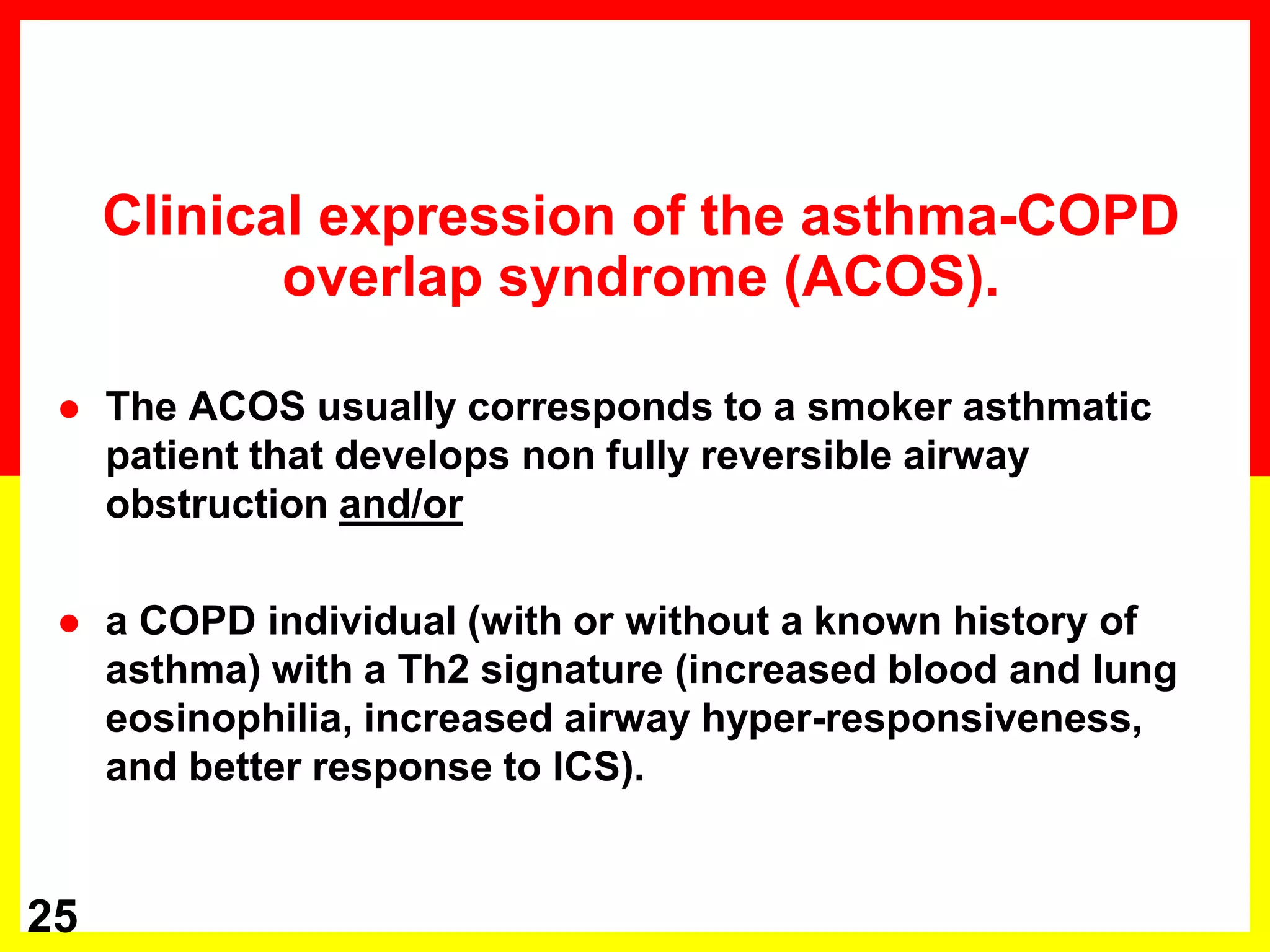 Asthma-COPD Overlap Syndrome (ACOS) | PPTX | Lung and Respiratory Health | Diseases and Conditions