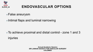 Traumatic vascular injuries in the neck; principles of management Joel ...
