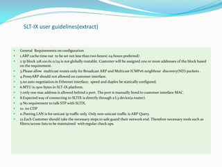 SLT-IX Setting up an Internet Exchange : Sri Lankan experience | PDF