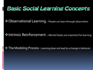 Social Learning Theory | PDF