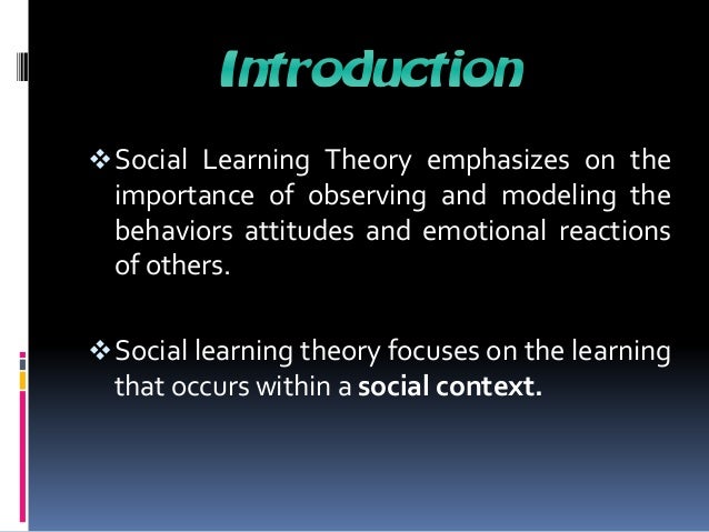 Social Learning Theory