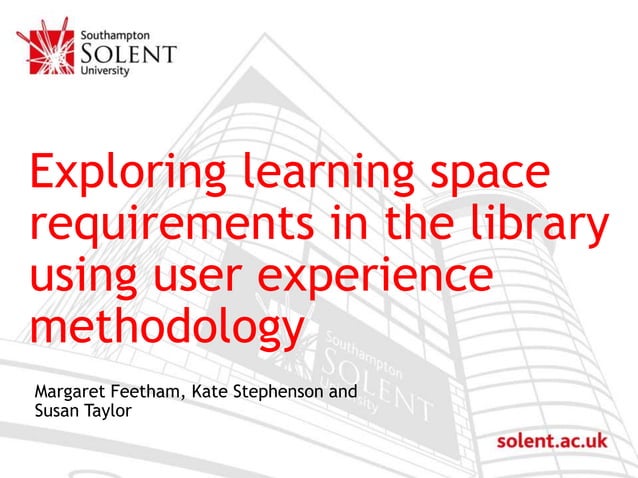 SLTCC2017 Using user experience methods to observe customer behaviour ...