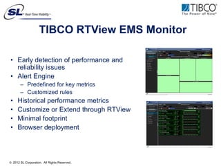 TIBCO RTView and Monitoring the Enterprise | PDF | Computer Software and Applications | Computing