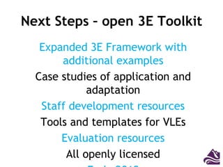 Design and further development of an evidence-based framework for ...