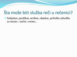 Služba reči | PPTX