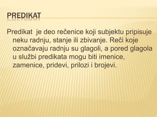 Služba reči u rečenici | PPTX
