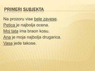 Služba reči u rečenici | PPTX