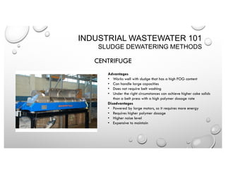 SLUDGE DEWATERING TECHNOLOGY AVAILABLE IN MARKET | PPT