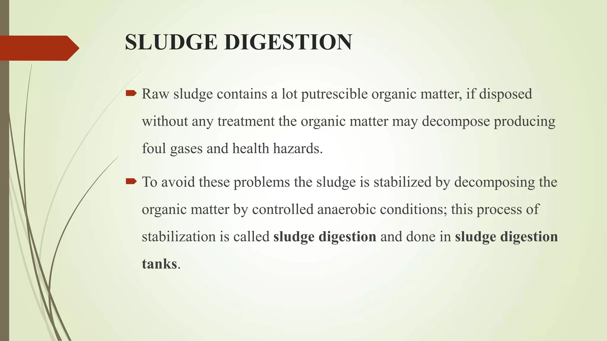 Sludge digestion process | PPT