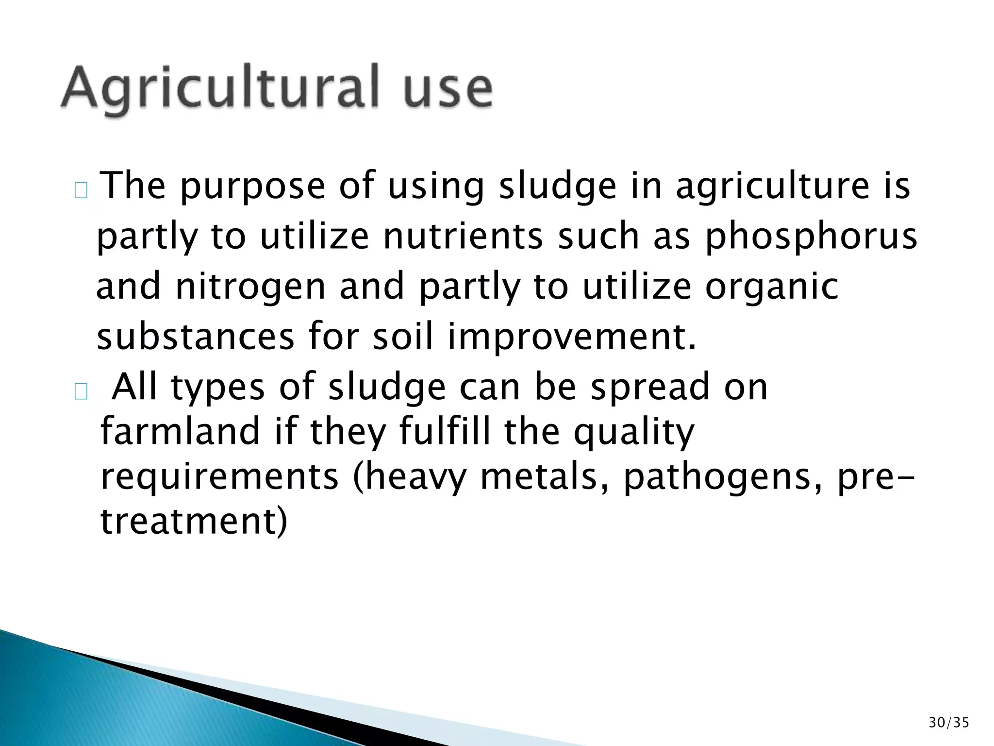 Sludge handling and disposal | PPTX