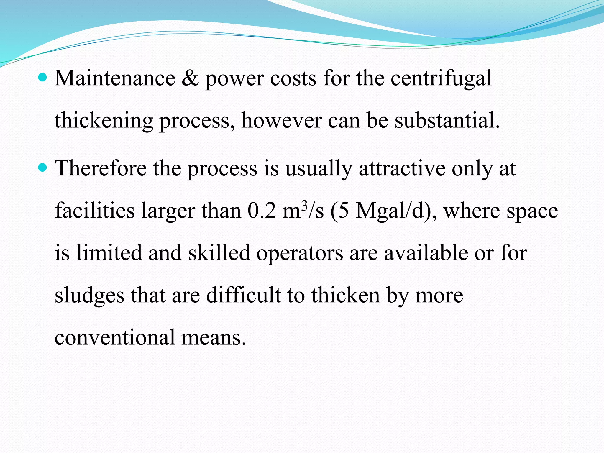 Sludge thickening and stabilization processes | PPTX