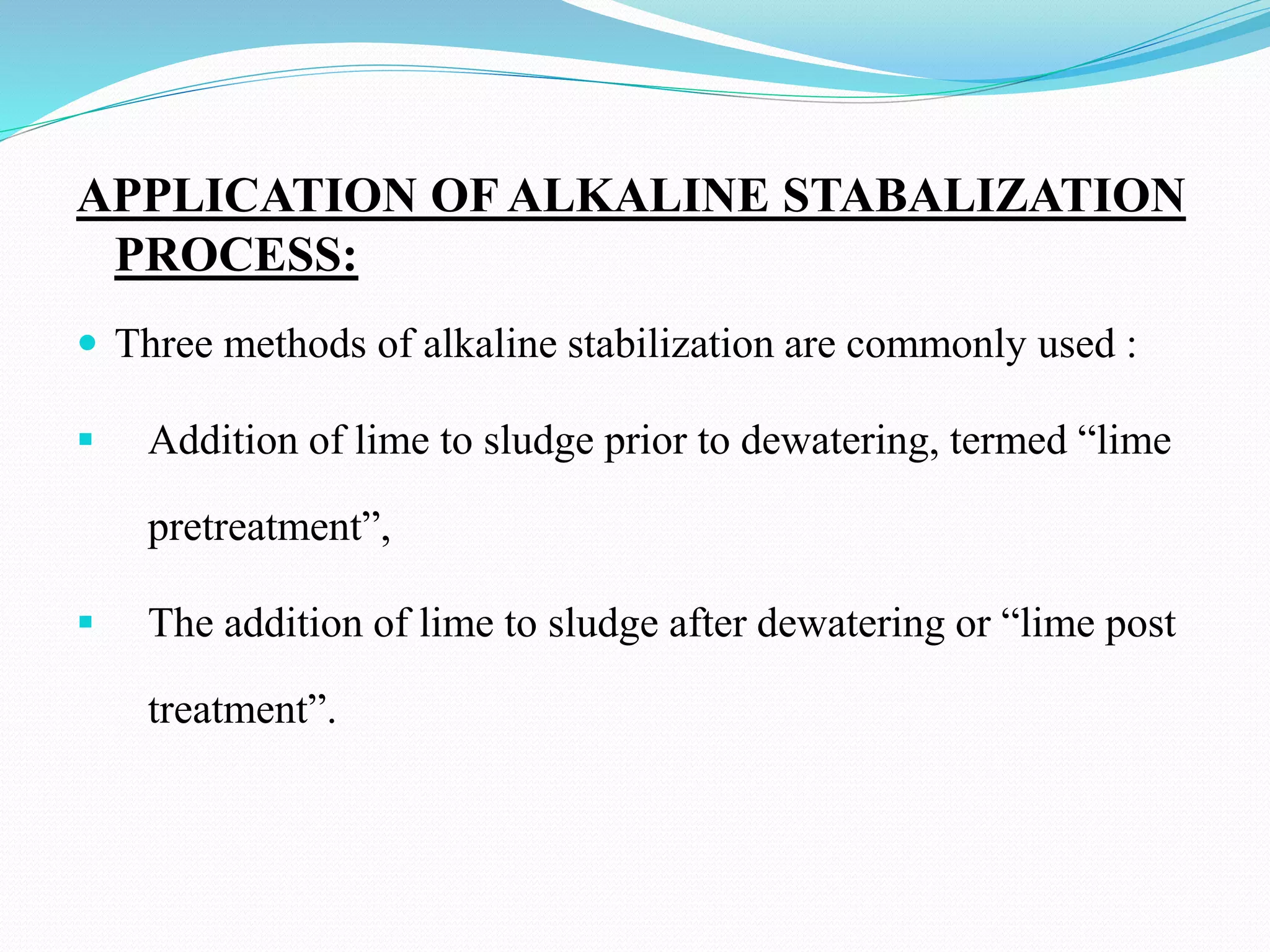 Sludge thickening and stabilization processes | PPTX