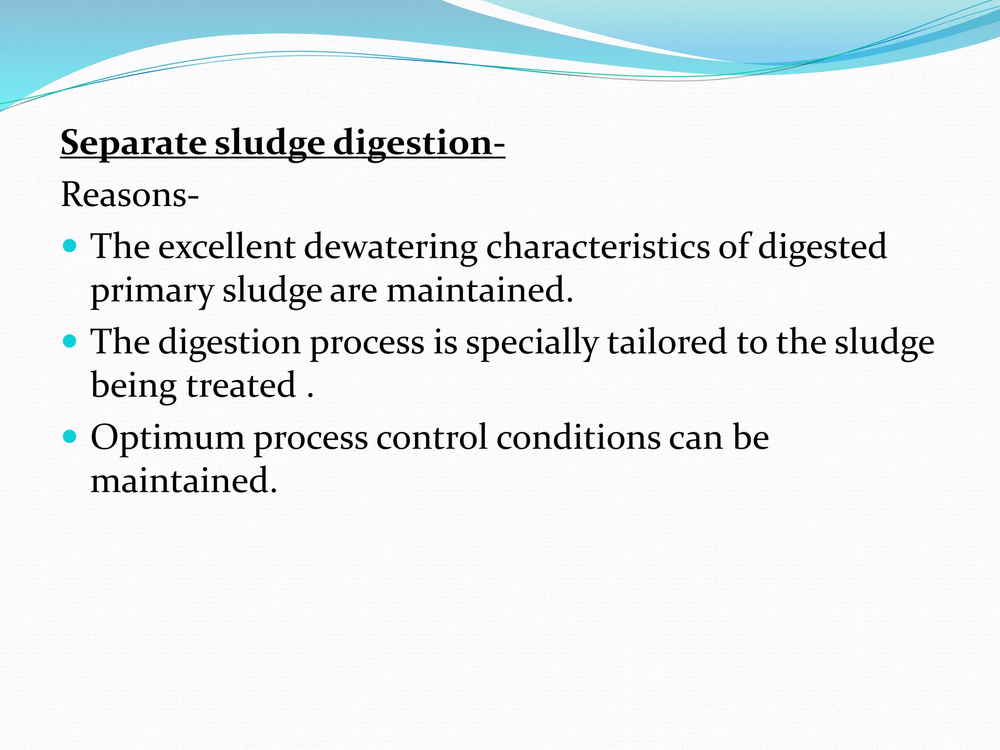 Sludge thickening and stabilization processes | PPTX