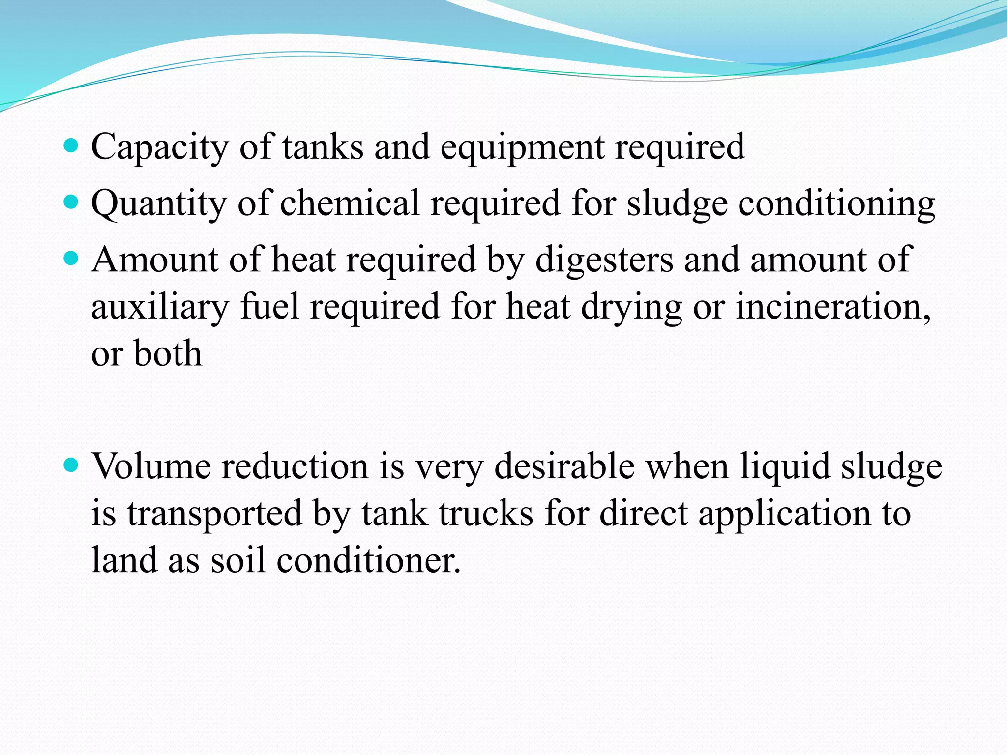 Sludge thickening and stabilization processes | PPTX
