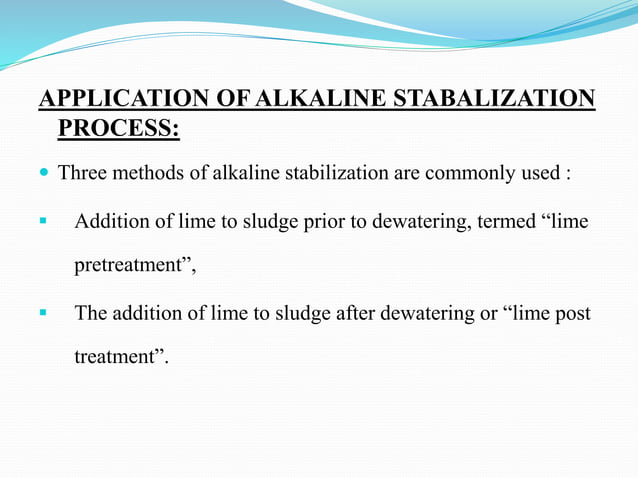 Sludge thickening and stabilization processes | PPTX