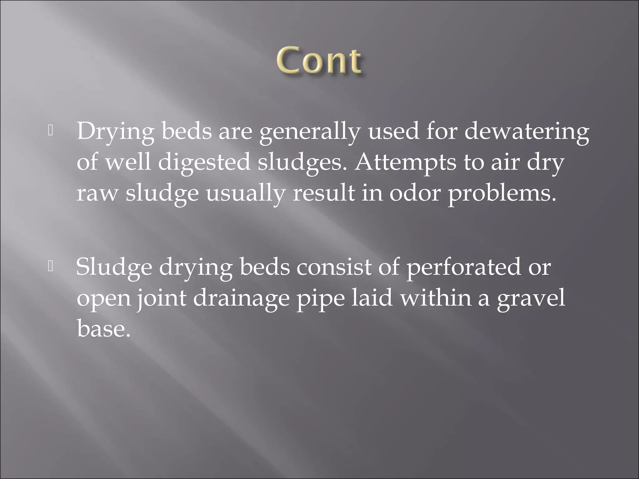 Sludge treatment and disposal | PPT