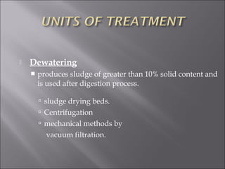 Sludge treatment and disposal | PPT