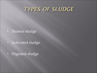 Sludge treatment and disposal | PPT