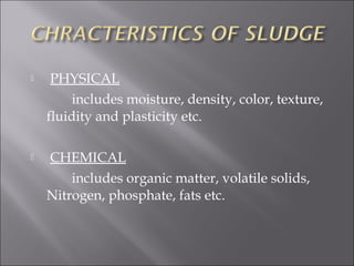 Sludge treatment and disposal | PPT