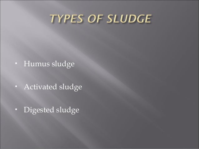 Sludge treatment and disposal